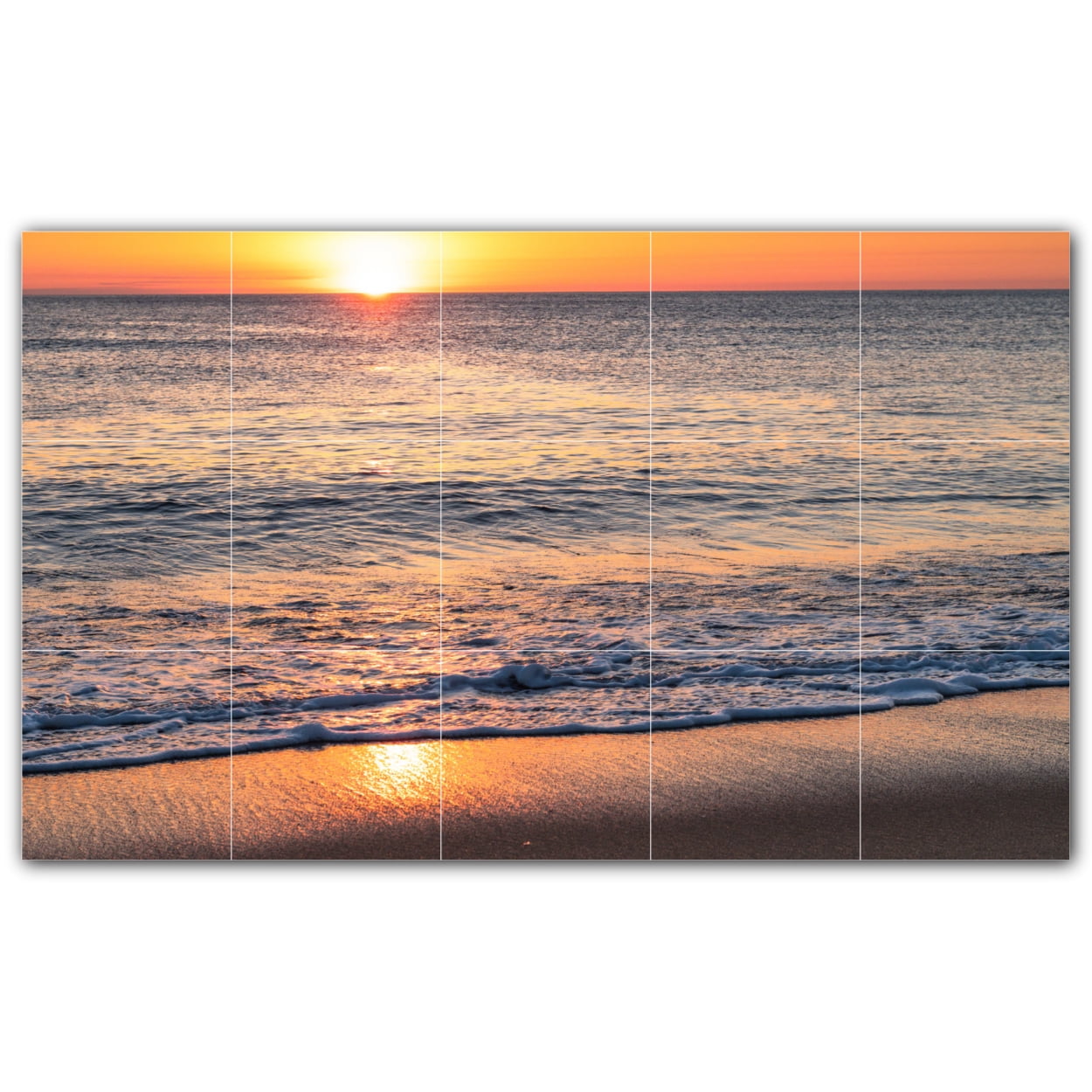 Picture-Tiles.com: Sunset Ceramic Tile Wall Mural WAL500998-53XL. 60"W ...