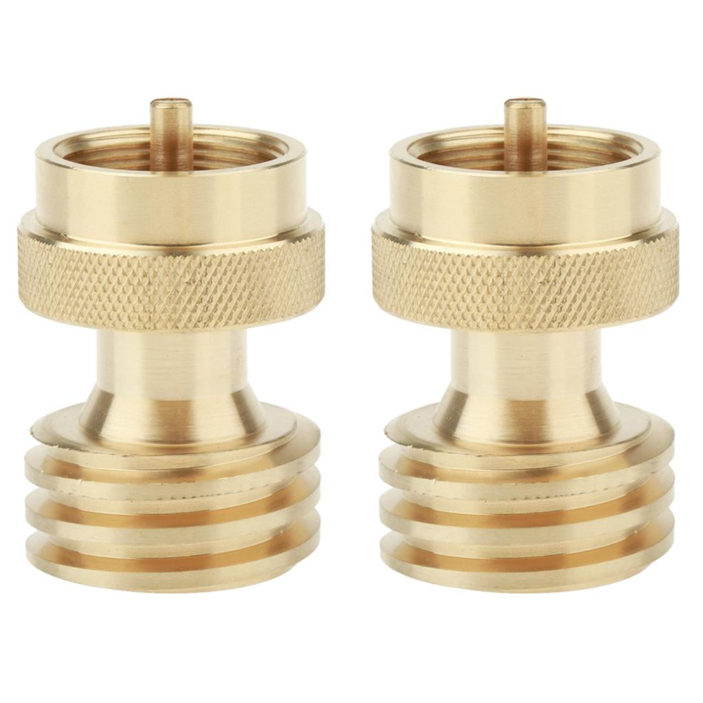 2xUniversal Brass Steel Bottle Tank Adapter Converter - Walmart.com