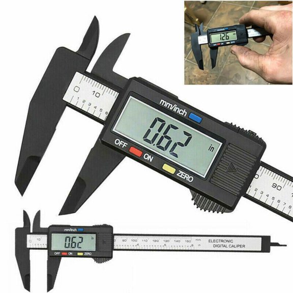 NEIKO 6 Inches Digital Caliper, Stainless Steel, Large LCD, Metric ...
