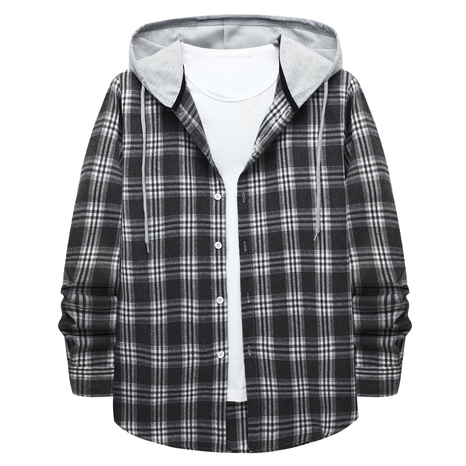 Click here for Ccpelsie Mens Flannel Shirts Plaid Hoodie Button D... prices