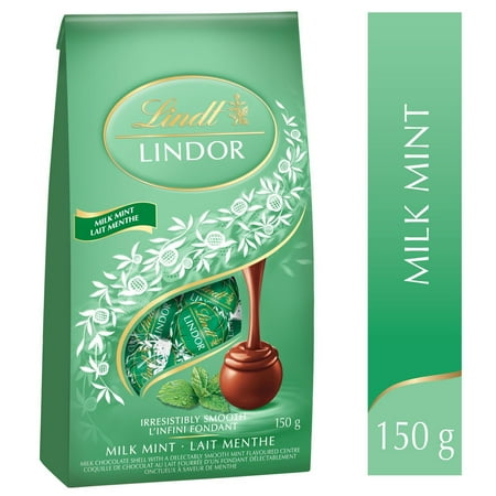 Lindt LINDOR Mint Milk Chocolate Truffles, 150-Gram Bag - Walmart.ca