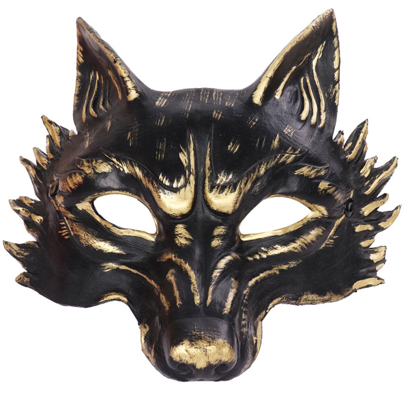 Black Fox Masquerade Mask