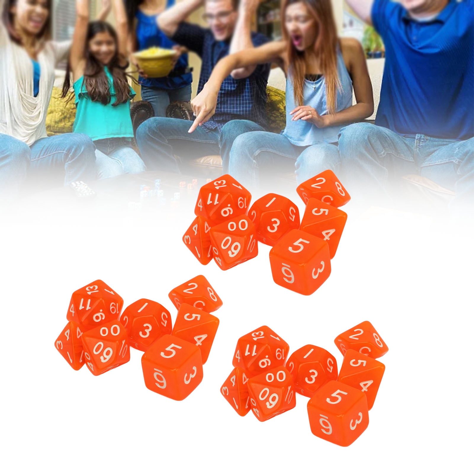 Juego de Dados de Números Dados Poliédricos de Números Multiusos para ...