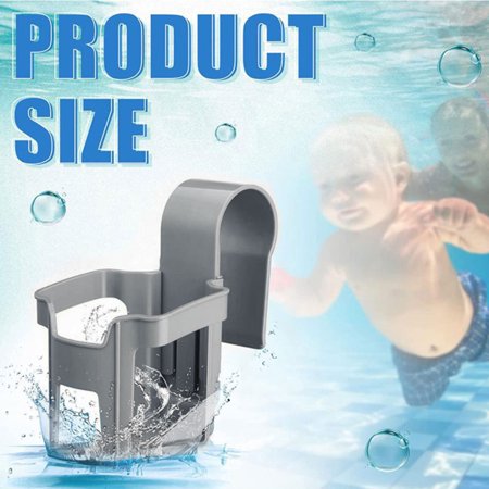 TB&W Swimming Pool Cup Holder - Durable Plastic Material Drinks & Water ...