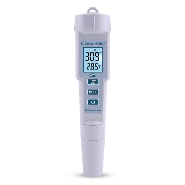 4 in 1 PH/EC//Temp Meter Water Quality Test Meter High Accuracy ...