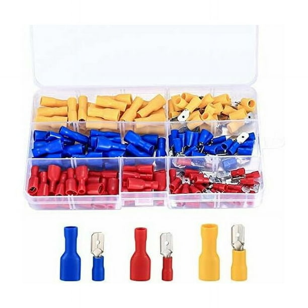 Kit de conectores de crimpado, 150 piezas: terminales de cables eléctricos variados, conectores ...