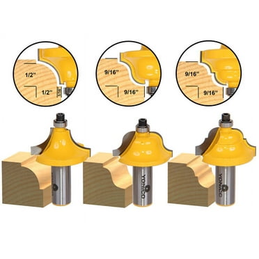 Stalwart Router Bit Set, 24 Piece Kit With Shank And Wood Storage Case ...