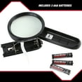Hyper Tough LED Lighted 3x Magnifying Glass with Acrylic Lens and ...