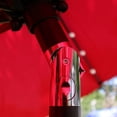 9' Solar LED Lighted Patio Umbrella with 8 Ribs/Tilt Adjustment and ...