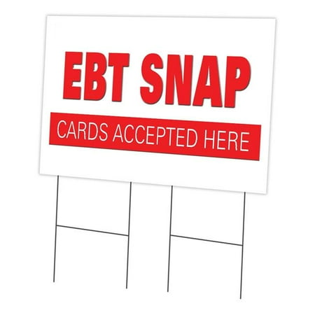 SignMission C-2436 Ebt Snap Cards 24 x 36 in. Ebt Snap Cards Yard Sign ...