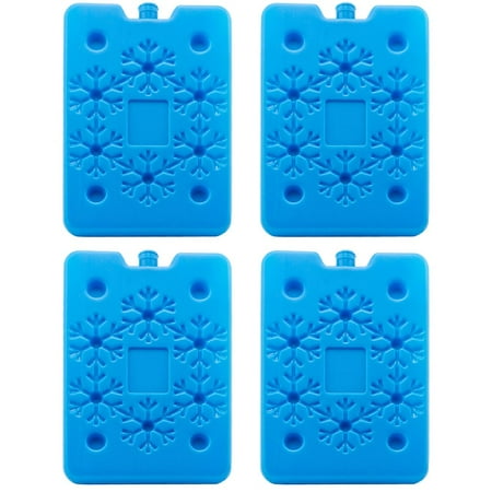 EASTIN 4 Pack BLUE Ice Box Pack for Lunch Box and Cooler BPA Free ...