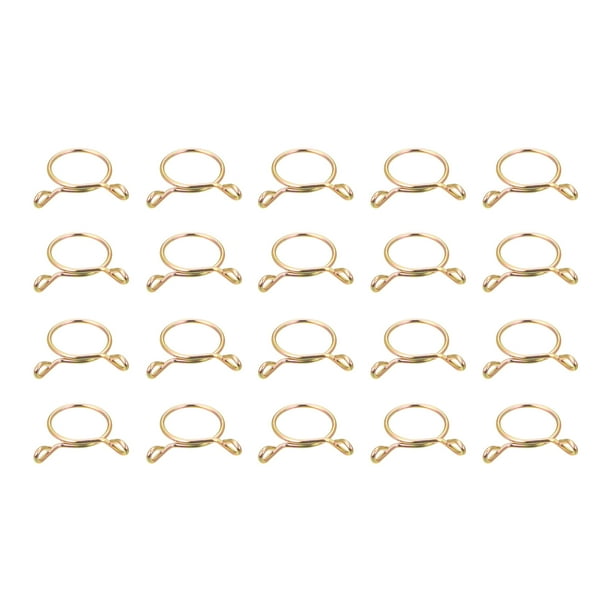 Fuel Line Hose Clips, 20 Pack 20mm 65Mn Steel Single Wire Tubing Spring ...