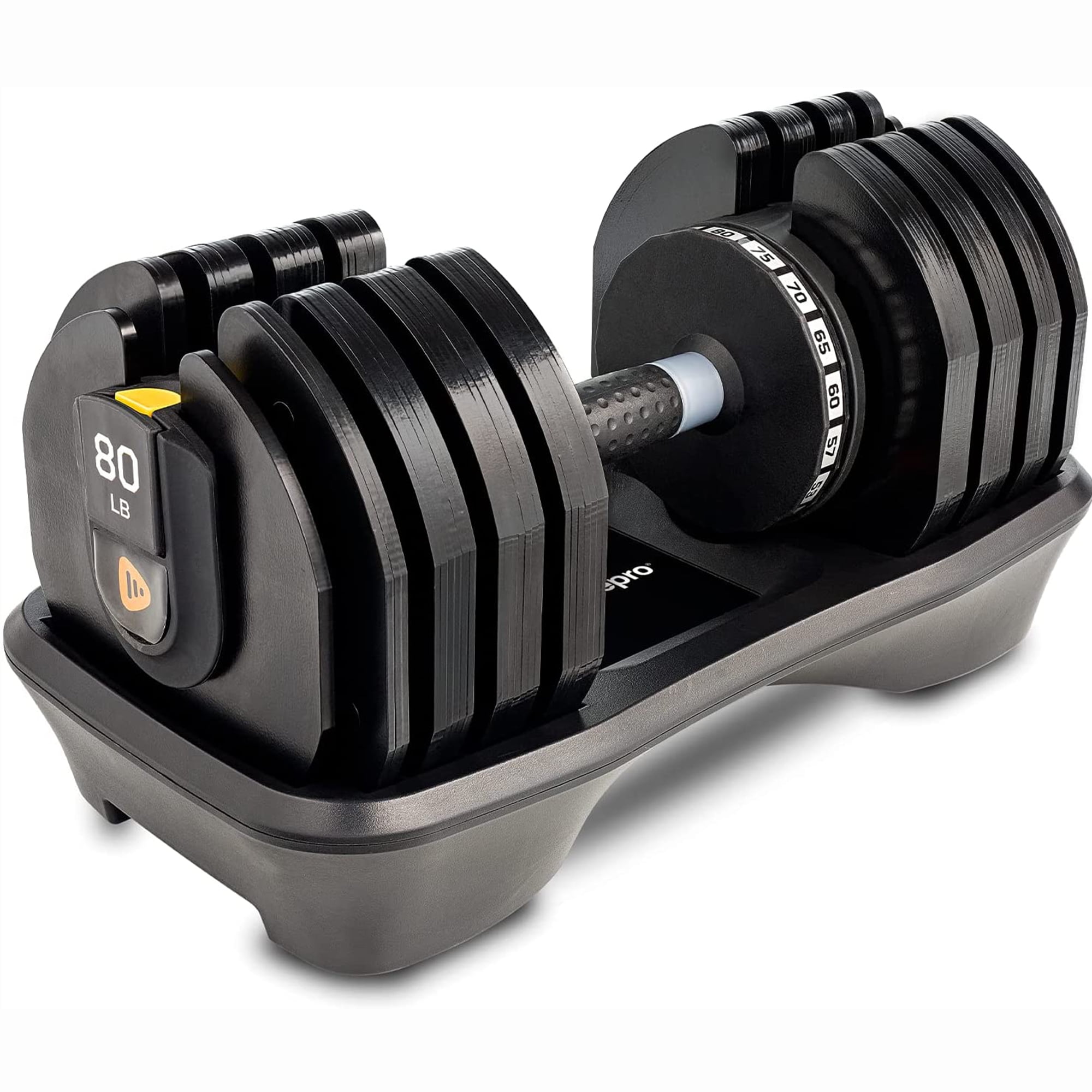 Lifepro Power Flow Max Single Adjustable Dumbbell Set for Home Gym ...