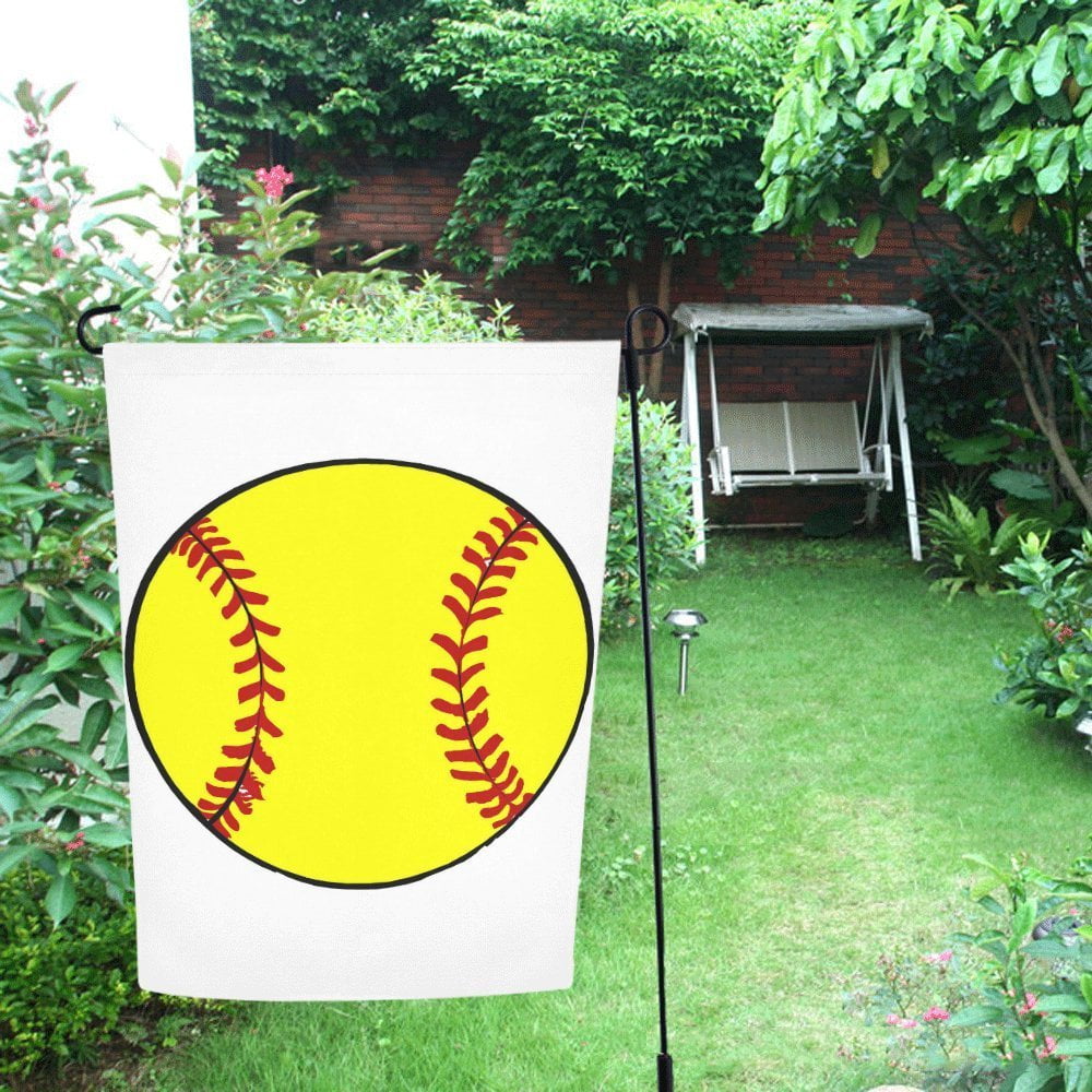 MYPOP Softball Decor Garden Flag 12x18 inches - Walmart.com