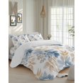 4 Piece Duvet Cover Set Full, Farm Leaves Ombre Blue Yellow Soft ...