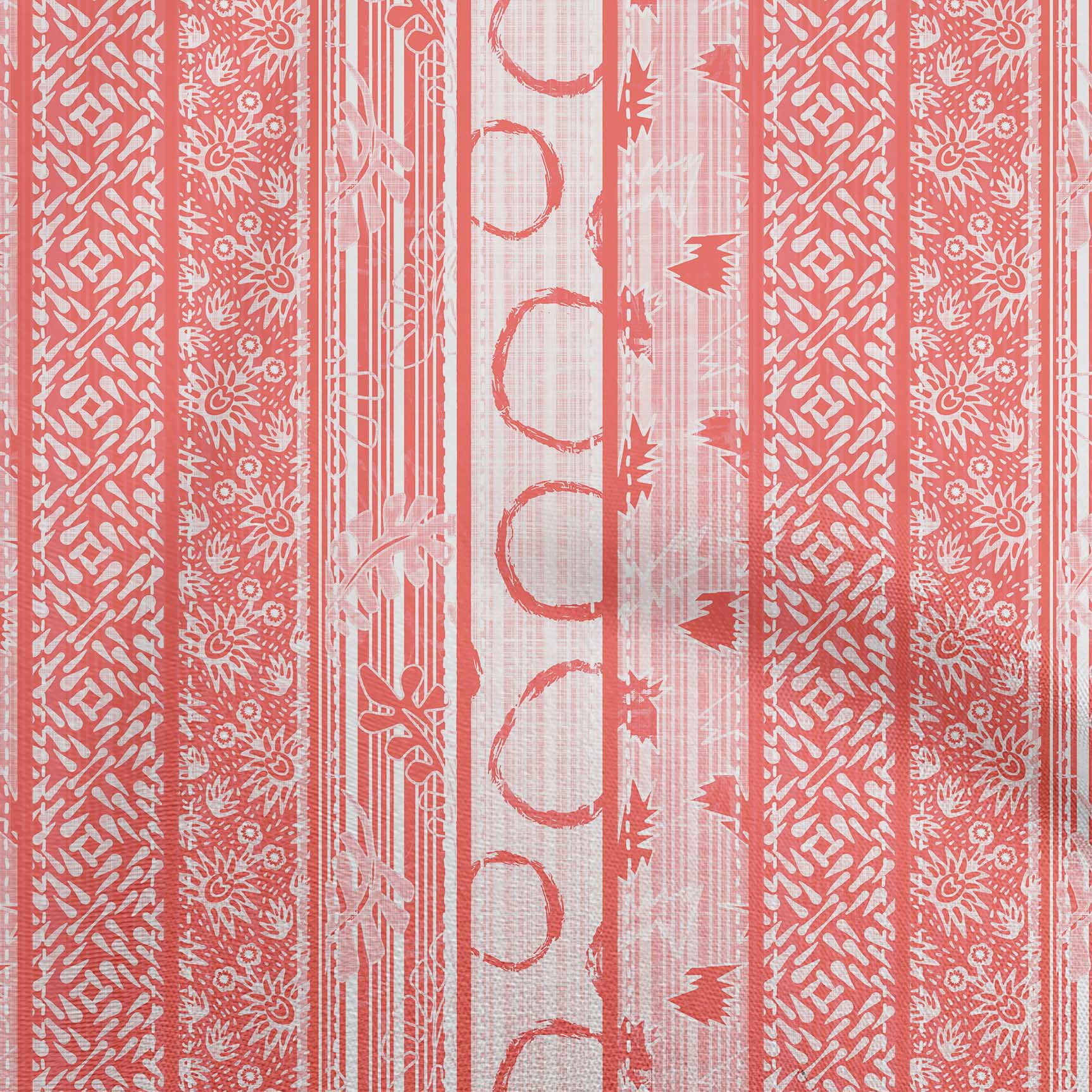 oneOone Silk Tabby Dark Peach Fabric Aaian Batik Sewing Material Print ...