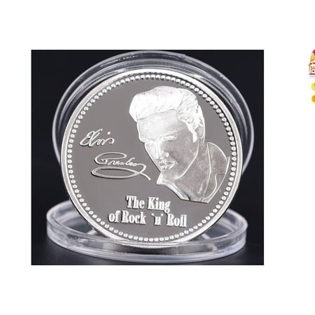 Elvis Presley Silver Gold Commemorative Coin Limited Edition The King ...