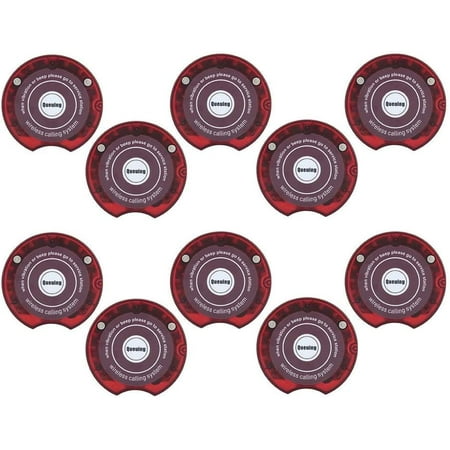 Wireless Guest Queue Calling Pagers System,10 pcs/Pack Long Distance ...