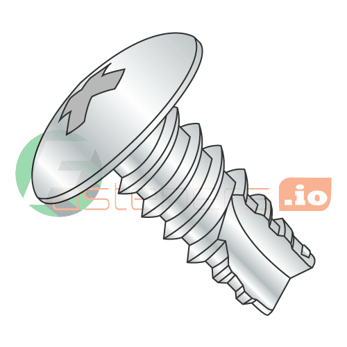 #8 x 3/8" Type 25 Thread Cutting Screws / Phillips / Truss Head / Steel ...