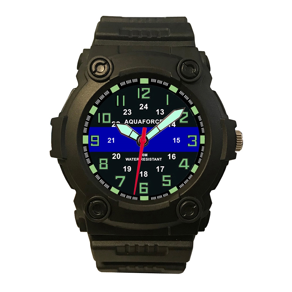 Thin Blue Line Watch, Police, Law Enforcement Support - Walmart.com