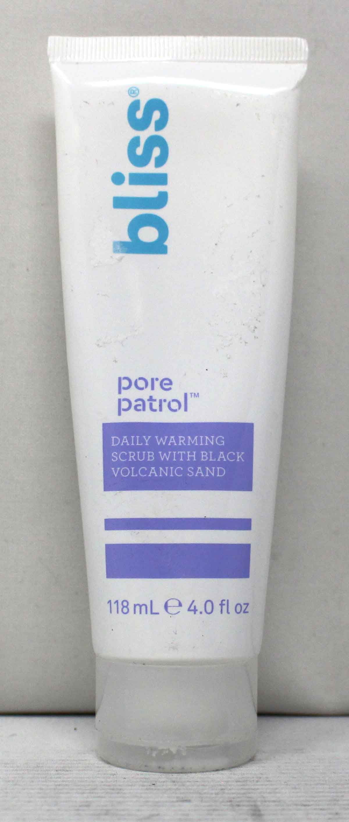 Bliss Pore Patrol Daily Warming Scrub w/Black Volcanic Sand 4 Ounces ...