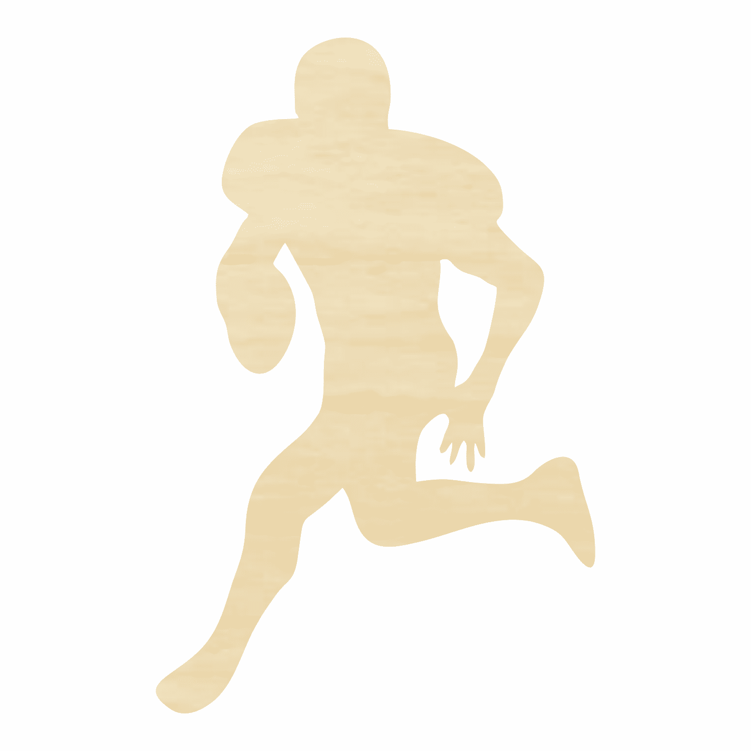 Unfinished Football Running Back Wood Cutout, Available in a Variety of ...