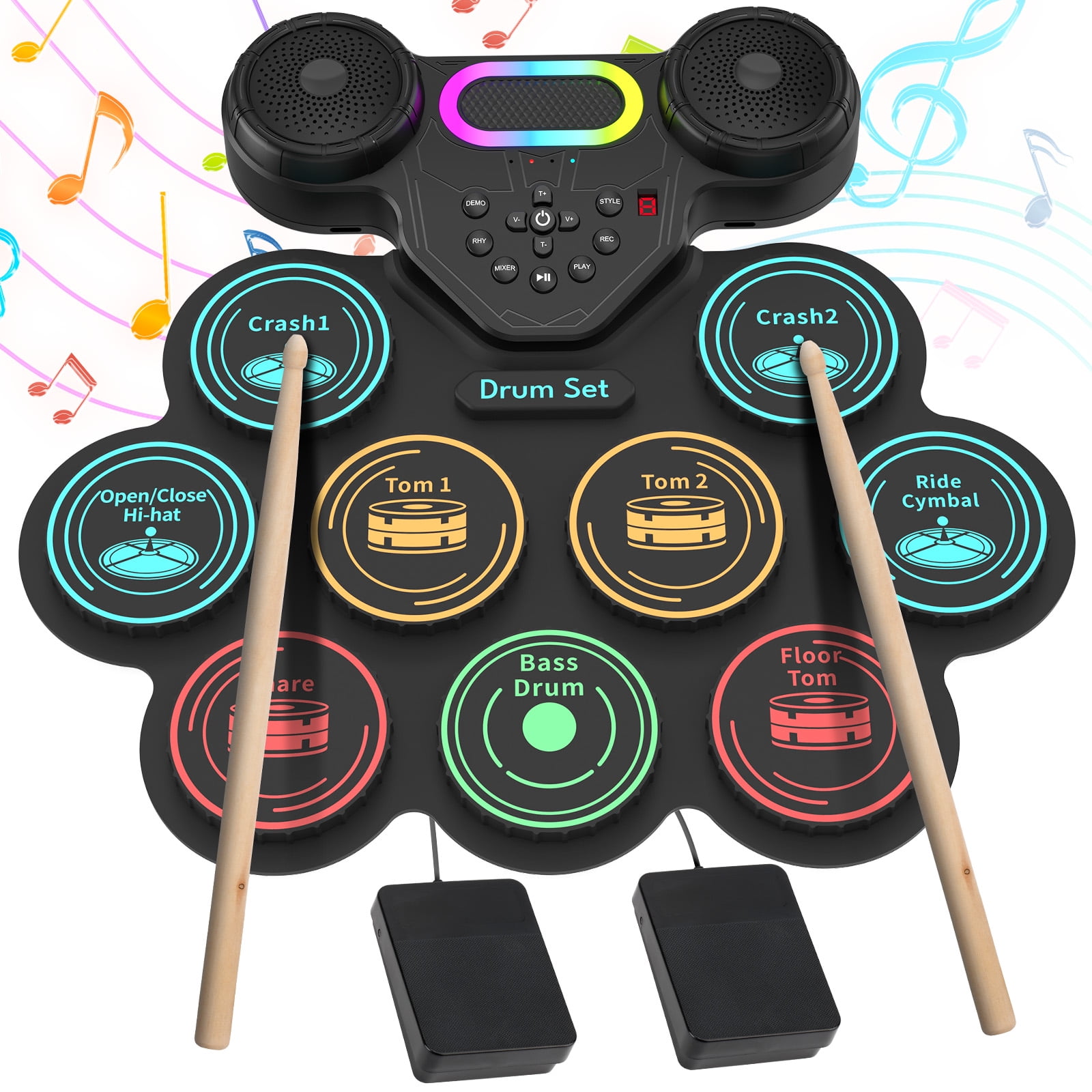 Click here for Dammyty Upgrade 9 Pads Kids Adults Electronic Drum... prices
