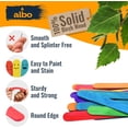 Birch Colored Popsicle Sticks for Crafts, Food, Ice Cream 1000 PCS 4.5 ...