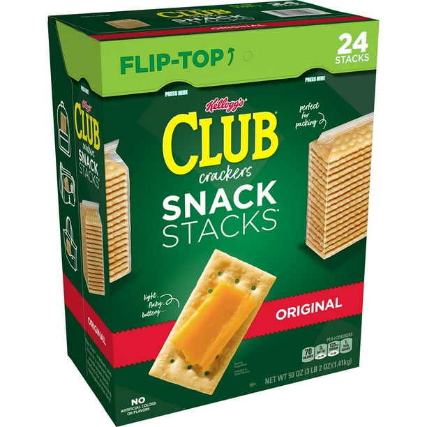 Kelloggs Club Crackers Snack Stacks (2.08 Oz., 24 Pk.) - Walmart.com