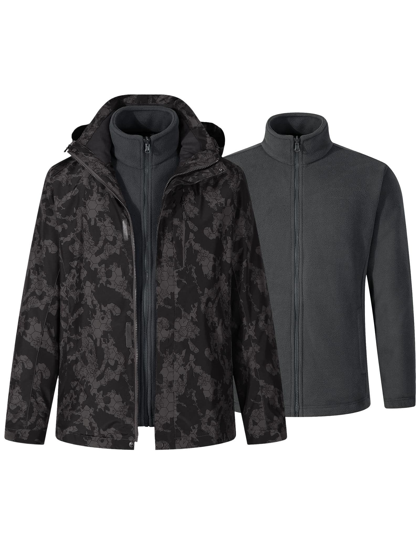 Mens Premium Outdoor Waterproof Windproof Coat Winter Soft Shell Jacket ...