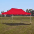 Red 10x20 Instant Canopy Tent and 3 Side Walls - Commercial Grade Steel ...
