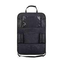 Backseat Car Organizer Kick Mats, Multi-Pocket Storage Bag with Tablet ...