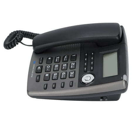 Herwey Wired Fixed Telephone,Corded Phone With Speakerphone Extra Large Tilt Display Wired ...