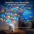 Agiufgs LED Ocean Projector Light USB, 360° Rotating Moving Underwater ...