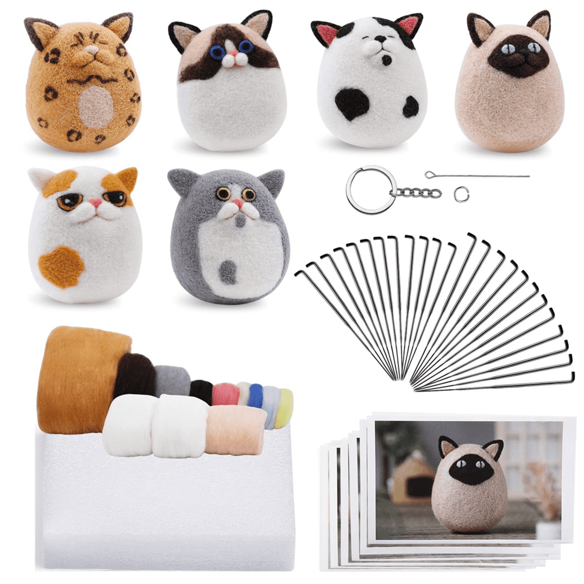 Click here for Unbranded Needle Felting Kit Wool Felting Kit Craf... prices