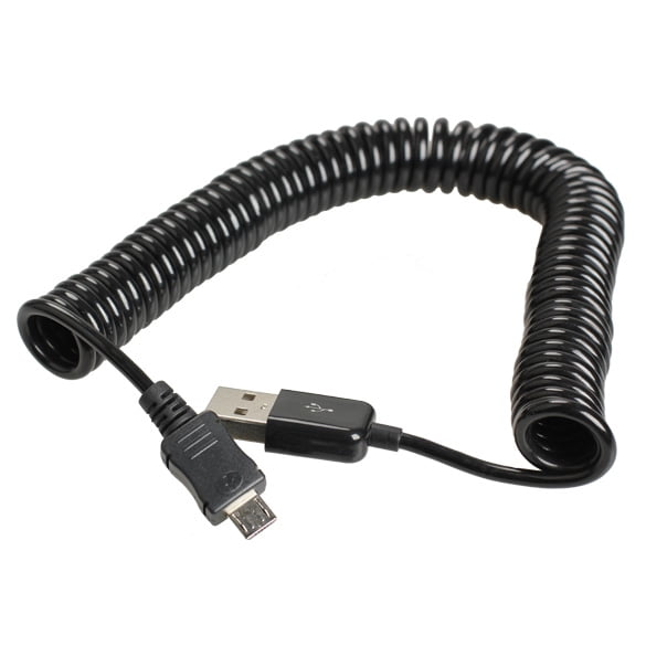Línea De Conexión Cable de datos Espiral en espiral USB 2.0 A macho a ...