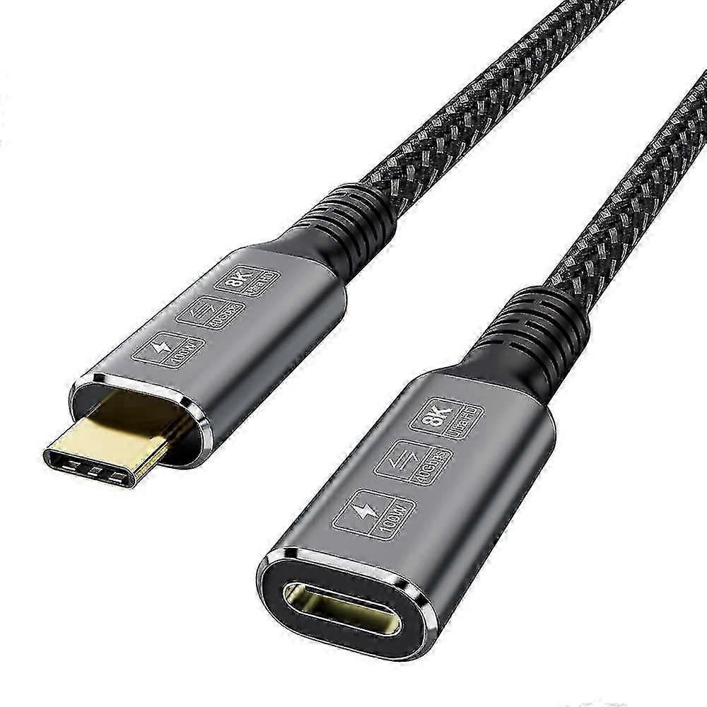Thunderbolt 4 Extension Cable, Usb-c Cable To Usb C Male To Female ...
