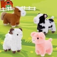 4 Pack Farm Stuffed Animals Bulk Party Favors for Kids, 8 inch Plush ...