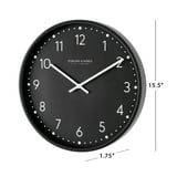 Mainstays 15.5" Black Round Indoor Analog Wall Clock - Walmart.com