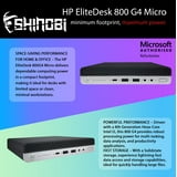 Restored HP EliteDesk 800 G4 Mini PC | Intel Core i5-8500T | 32GB RAM ...
