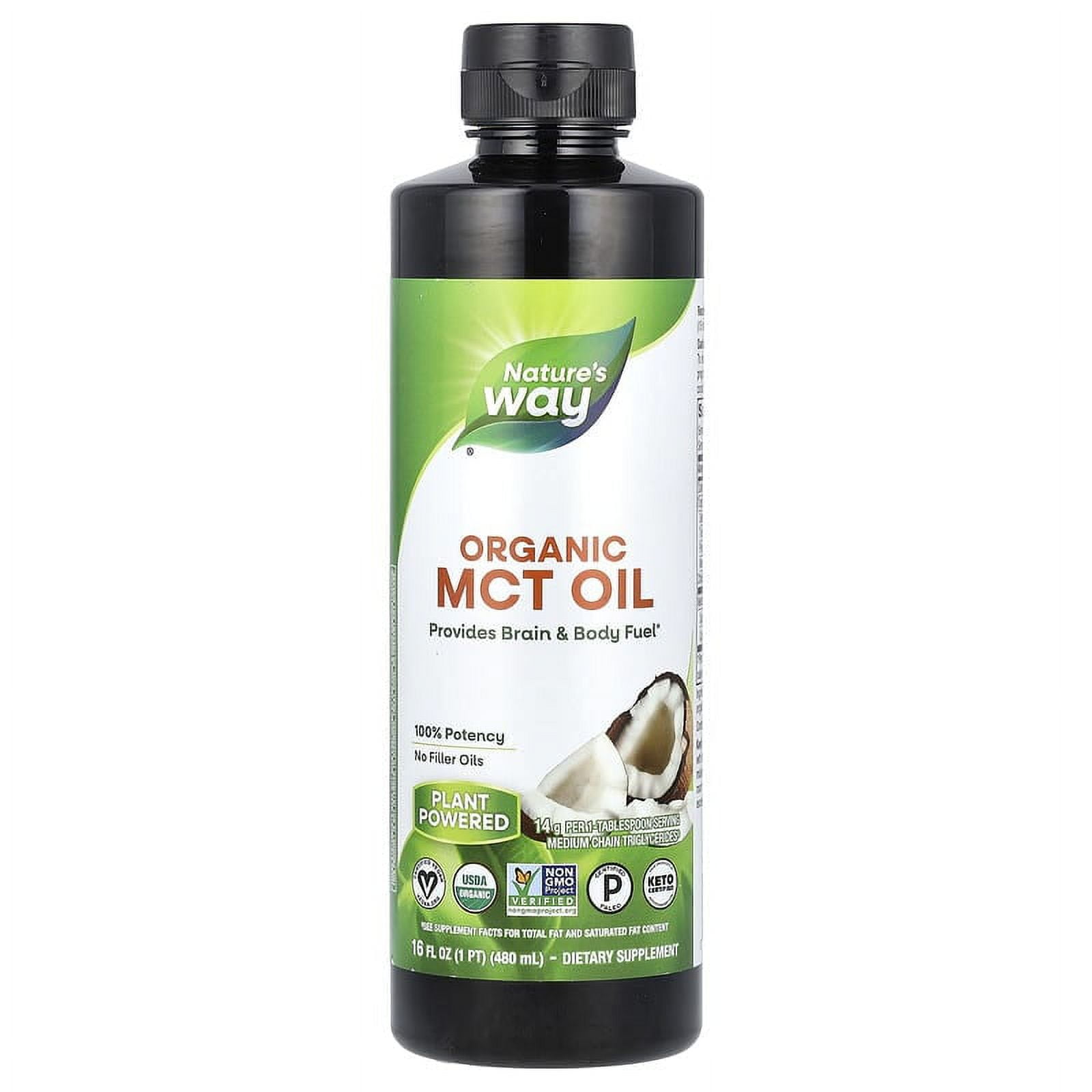 Nature's Way | Organic MCT Oil, 16 Oz | Acete MCT Orgánico, 480 Ml ...