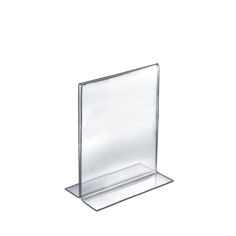 2-Sided Double-Foot Acrylic Sign Holder (Vertical - 7"w x 11" high ...