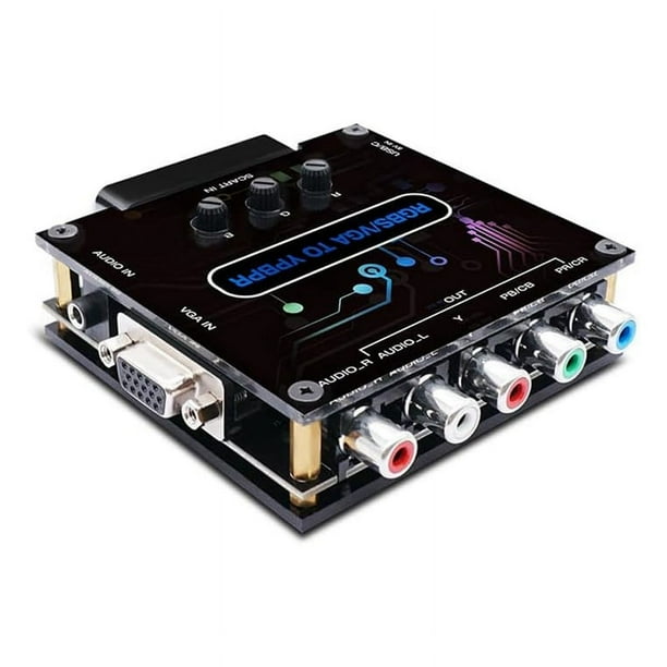 Rgbs Vga Scart To Ypbpr Component Converter Video Signal Transcoding Converter Color Difference