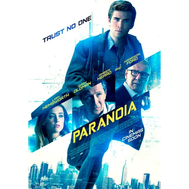 Paranoia Movie Poster 24inch x 36inch Poster 24x36 Multi-Color Square ...