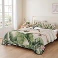 Full Quilt Bedding Set Summer Hummingbird Floral Leaf Breathable Summer ...