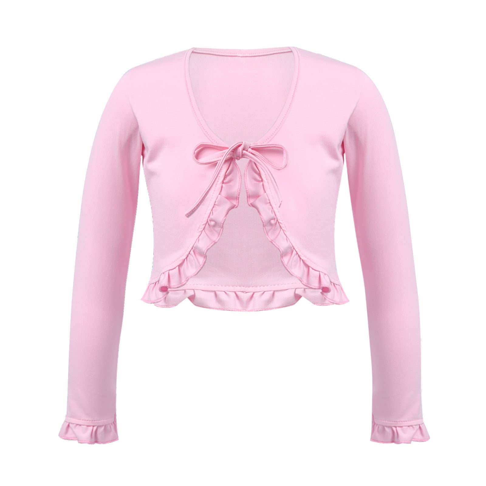 iEFiEL Girls Knit Cardigan Warm-up Ballet Dance Sweaters Gymnastics ...