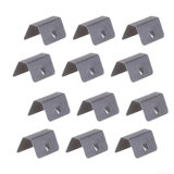 UHUSE 12 PCS Wind Rain Deflectors Channel New Metal Universal Clips For ...