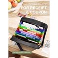 Receipt Coupon Organizer, 12 Pockets Small Accordion File Organizer ...