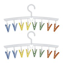 MORNITE Adhesive Wall Mounted Sock Hanger Laundry Drying Rack with 12 ...