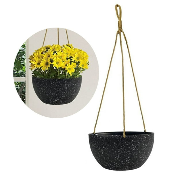 Hanging Planter Basket - 8 Inch Indoor Outdoor Flower Pots, Plant ...